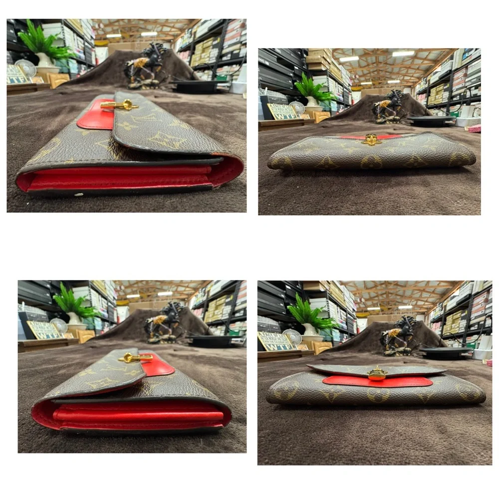 Louis Vuitton | Bags | Louis Vuitton Monogram Leather Wallet With Bold ...